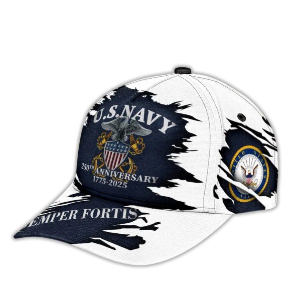 US Navy 250th Anniversary Semper Fortis Classic Cap