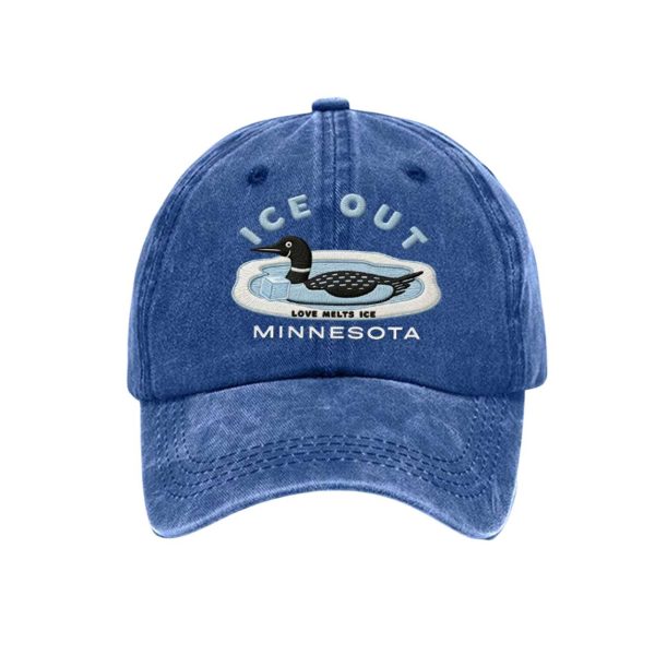 ICE Out Minnesota Love Melts Ice Hat