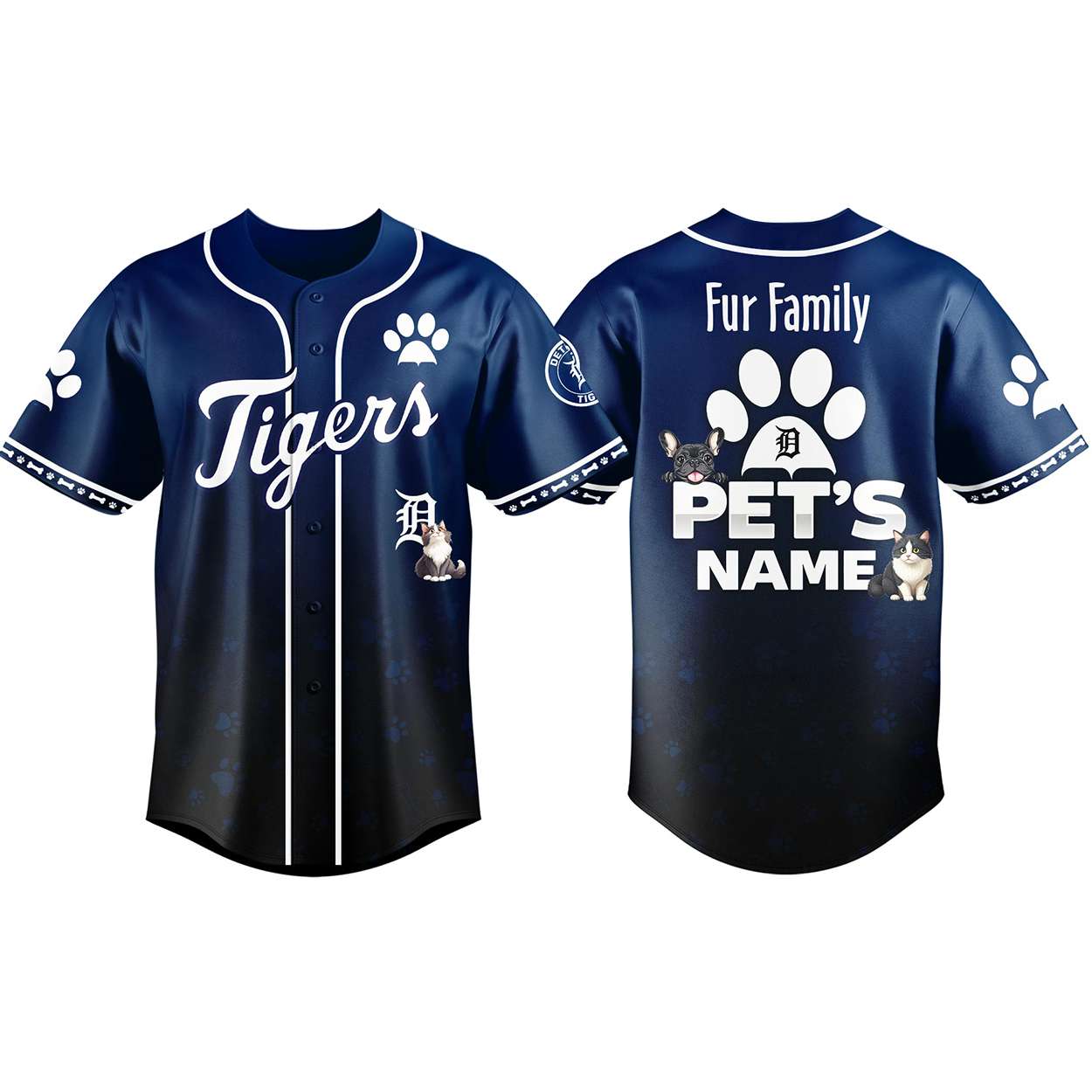 Tigers Fur Family Pet Game Night 2026 Jersey